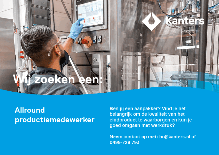 Vacature Allround Productiemedewerker - Kanters